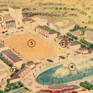1939 NY World's Fair Map Poster: Vintage Queens Museum Art - Etsy