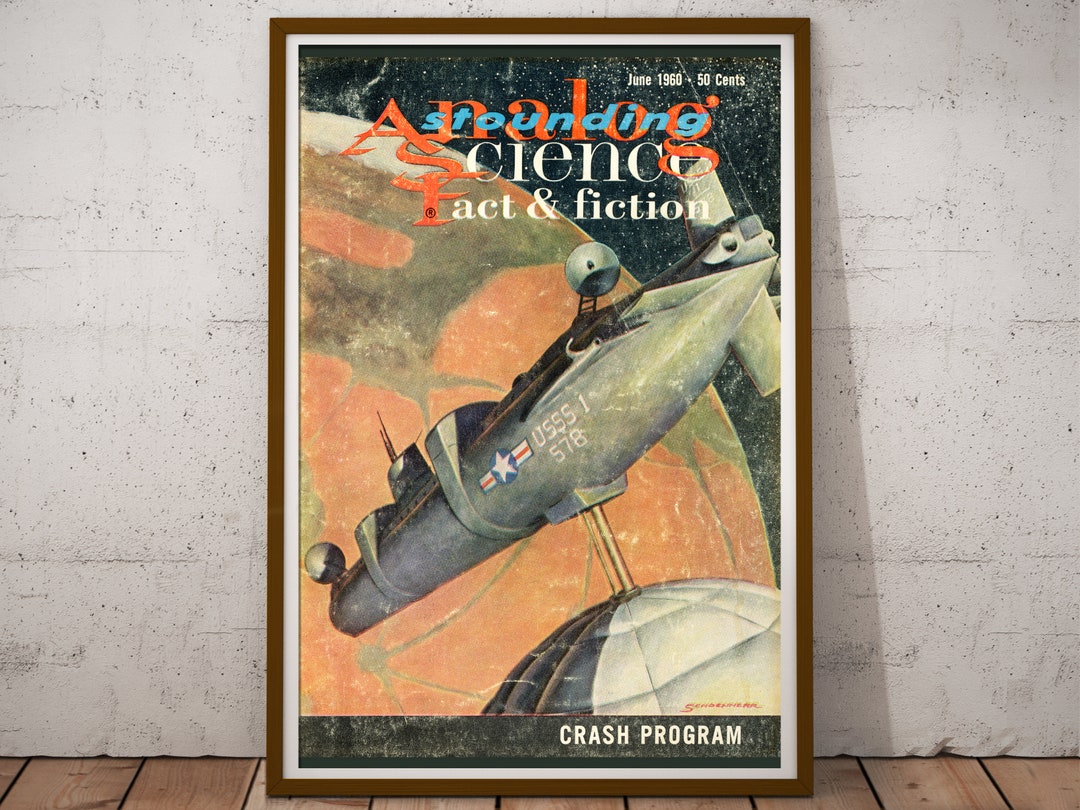 1960 Science Fiction Space Station POSTER! (up to 24" X 36") - Analog ...