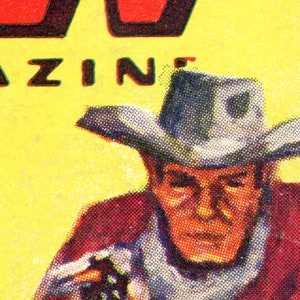 Vintage Western Pulp Magazine Cover Art Poster: Wells Fargo Cowboy - Etsy