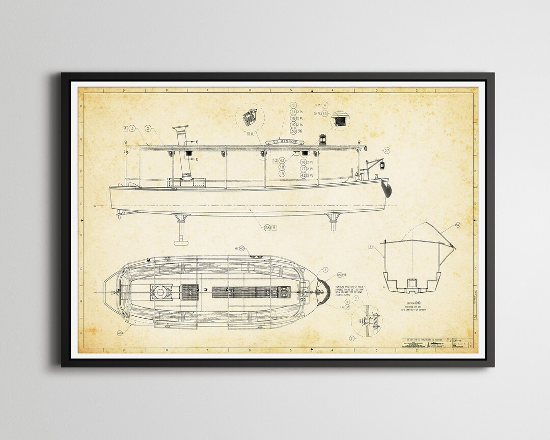Jungle Cruise Boat Blueprint Poster – Disney World Patent Art - Etsy