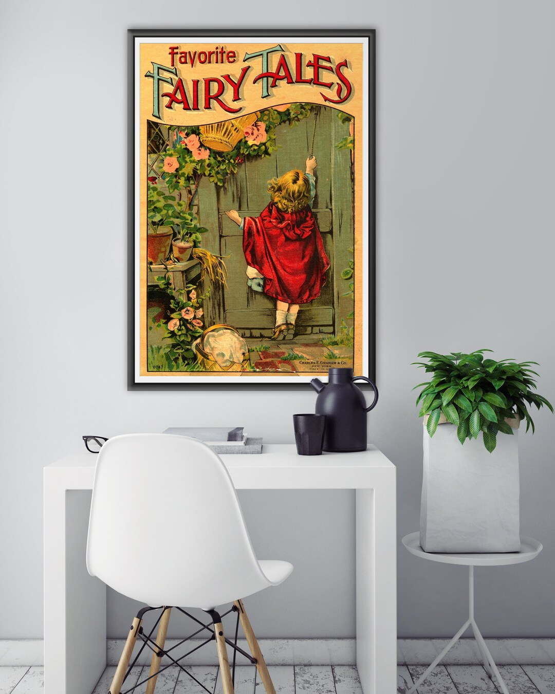 Little Red Riding Hood Poster: 1910 Vintage Fairy Tales Art Print - Etsy