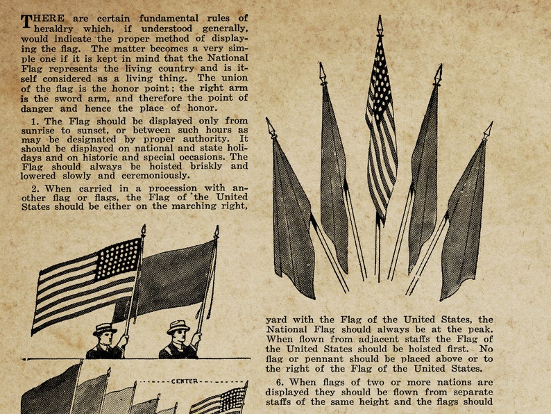 1923 United States Flag Code POSTER Up To 24 X Etsy 1923-united-states-flag-code-poster-up-to-24-x-etsy