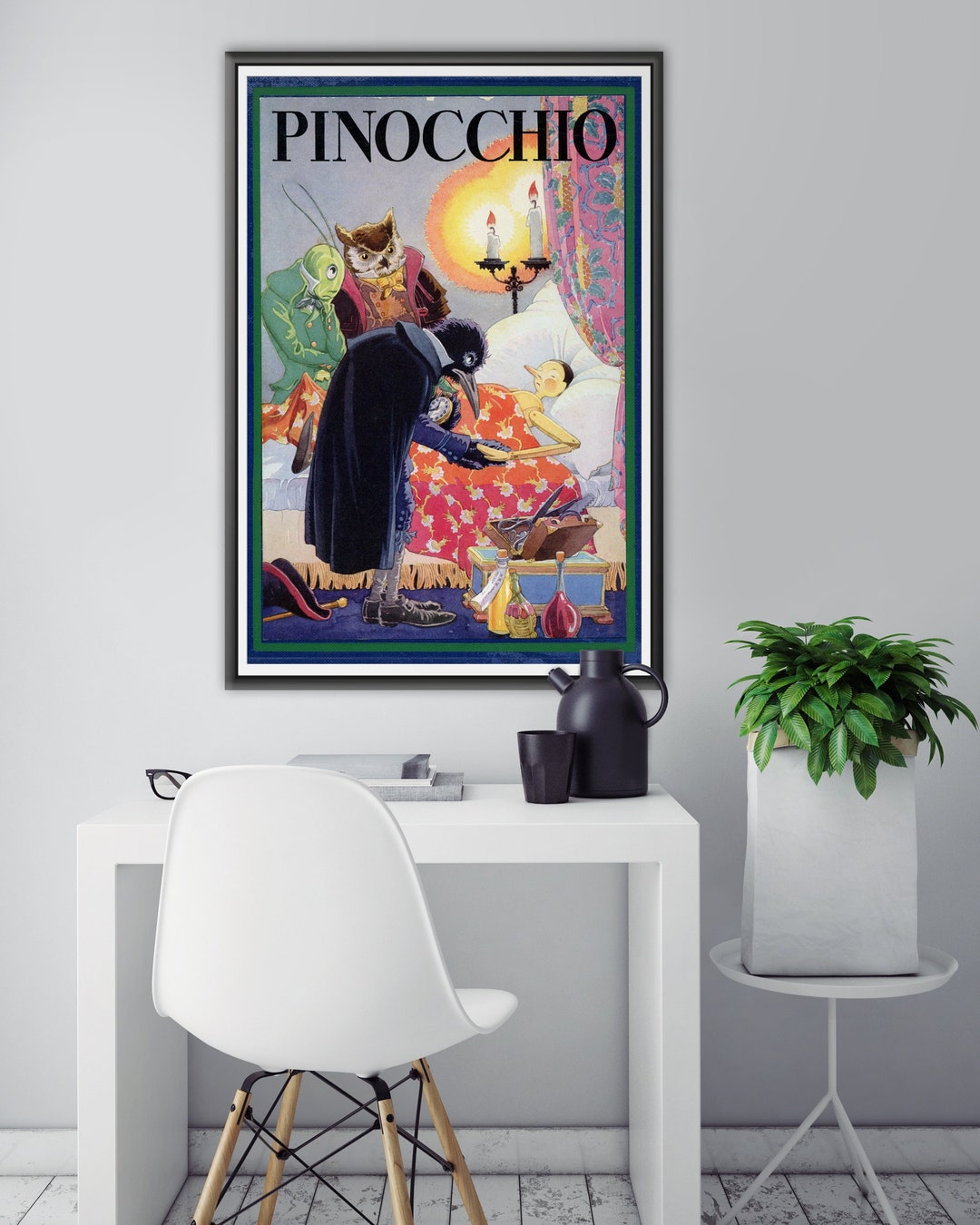 1932 Pinocchio Book Cover POSTER! (full-size 24" X 36" or Smaller ...