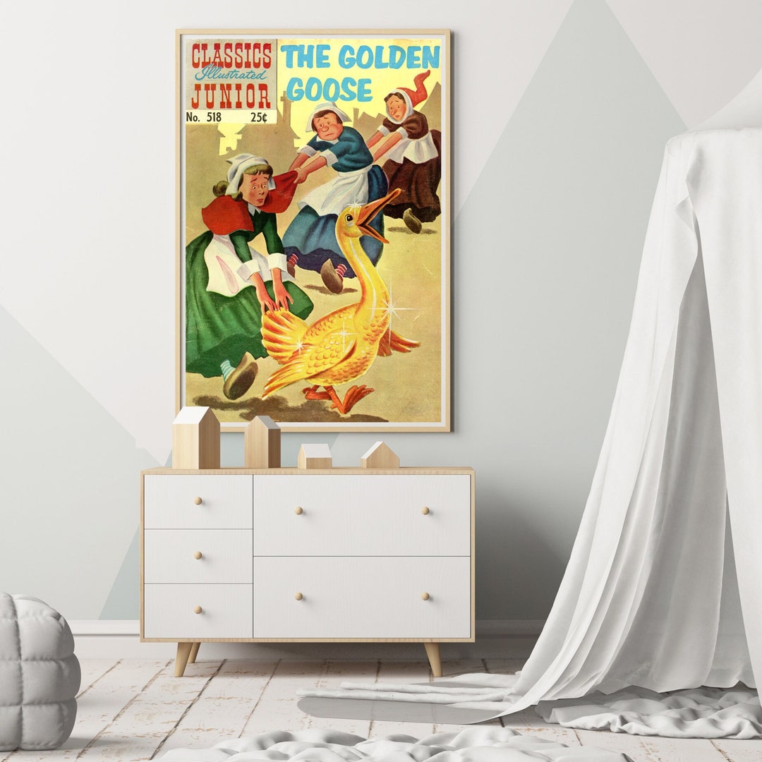 Vintage 'the Golden Goose' Comic Poster - 1969 Classics Illustrated ...