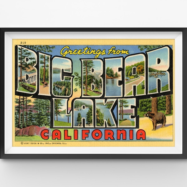 Big Letter Postcards - Etsy