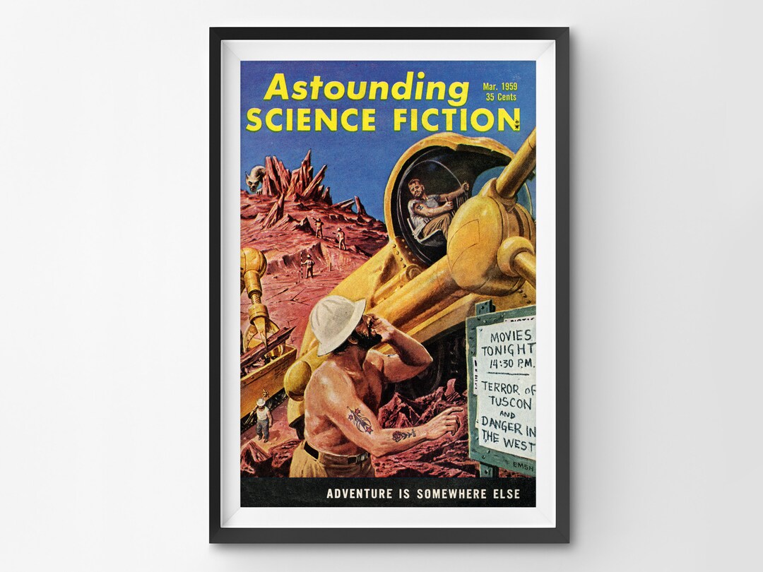 Science Fiction POSTER (up to 24x36) - March 1959 - Vintage - Space ...
