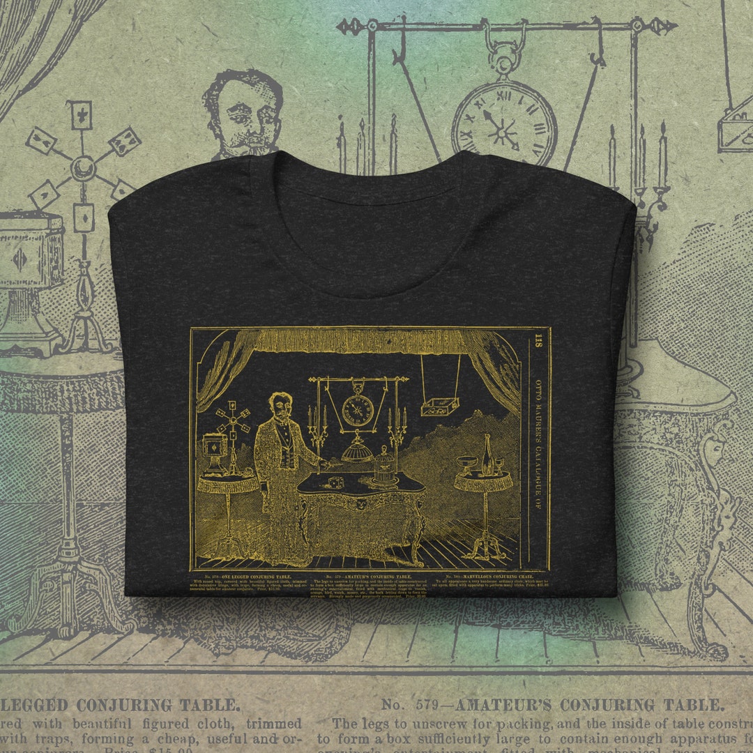 Vintage Style Magic T-shirt - 1884 Conjuring Tables Catalogue Ad - Etsy