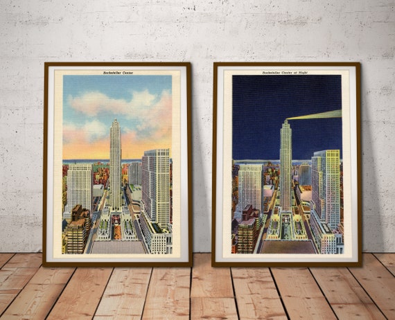 Rockefeller Center POSTER SET up to 24 X 36 - Etsy