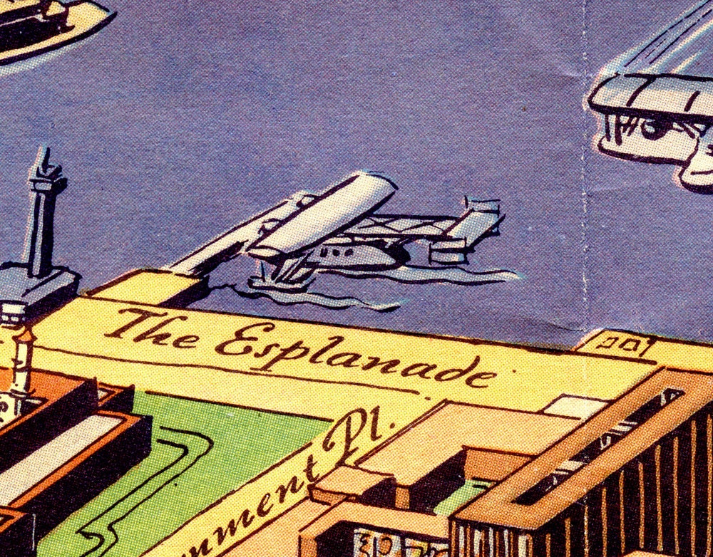 San Francisco World's Fair Map POSTER 1939 up to - Etsy