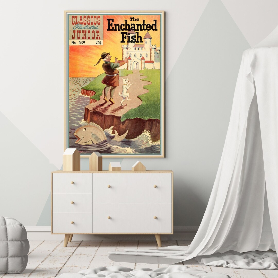 1958 the Enchanted Fish Children's Comic POSTER! (multiple Sizes ...