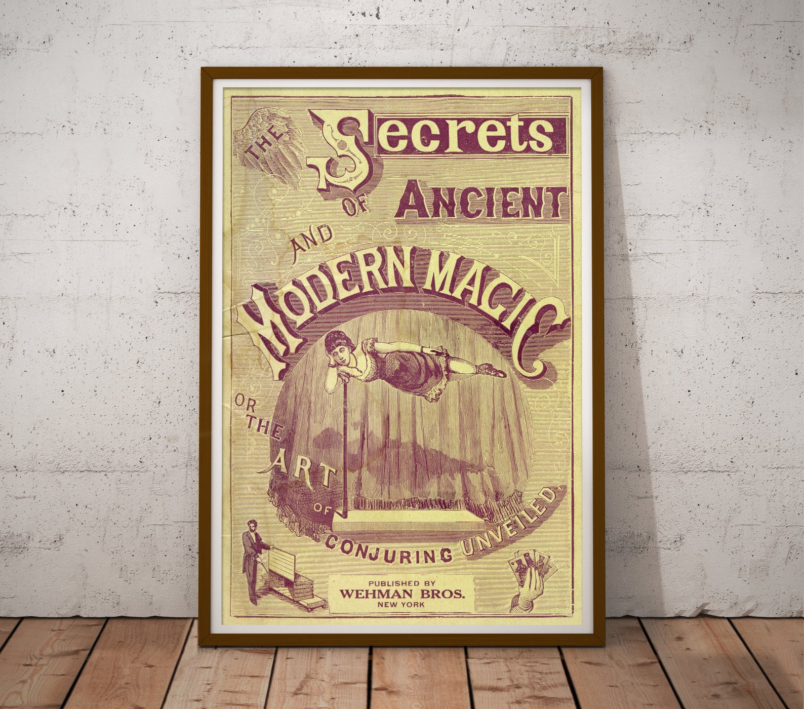 1885 Secrets of Ancient & Modern Magic POSTER - Magician - Performer ...