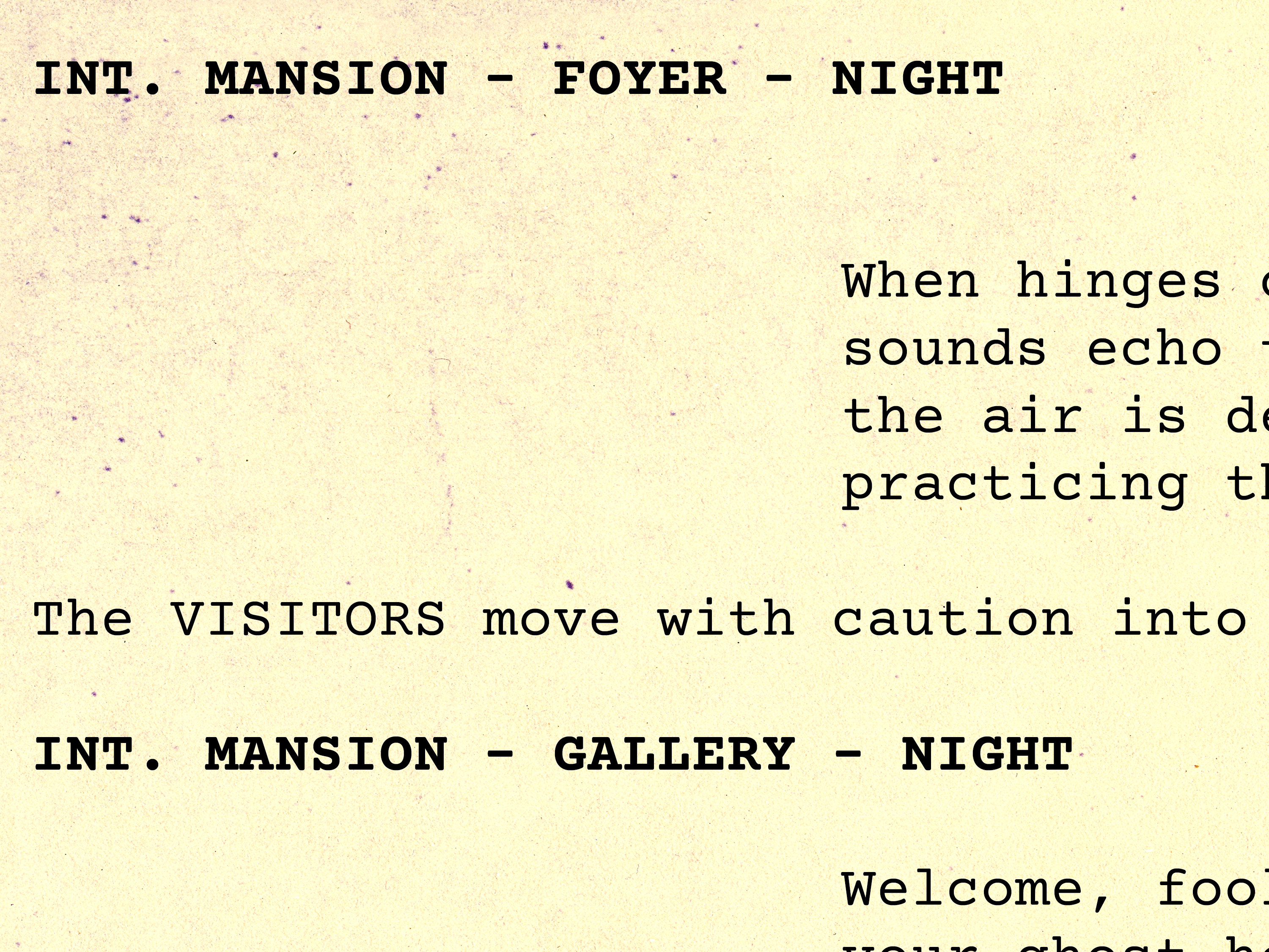 Haunted Mansion Stretching Room Script POSTER up to 24 - Etsy