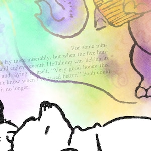 Winnie the Pooh Heffalump Dream Art Poster: E.H. Shepard Illustration ...