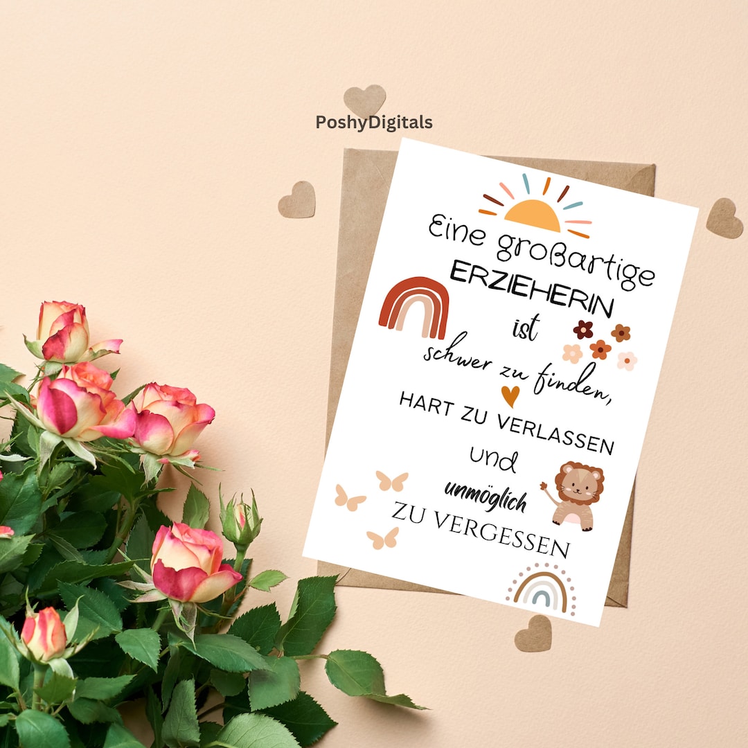 Abschiedskarte Kindergarten, Schule/abschied Kita ,grundschule ...