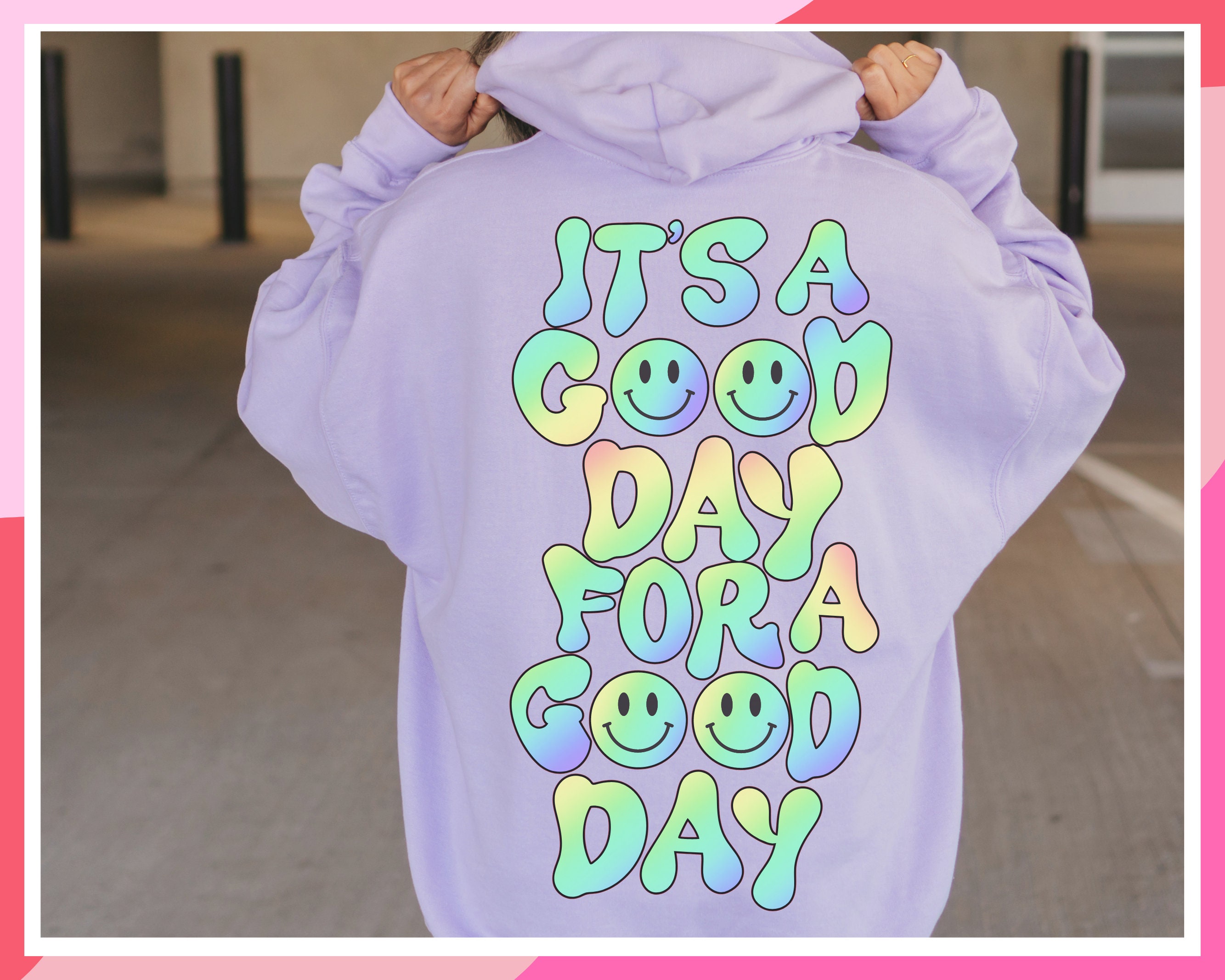 Good Day Positive Message Sweatshirt Trendy Hoodie Cozy Aesthetic ...