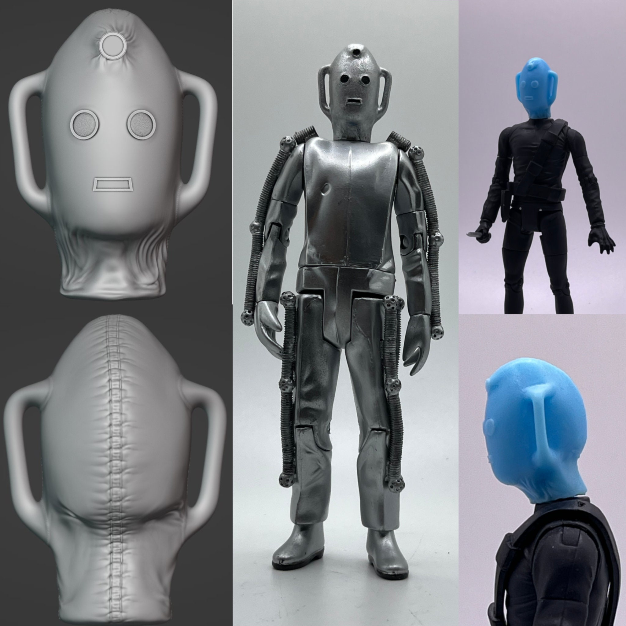 Cyberman Head Open