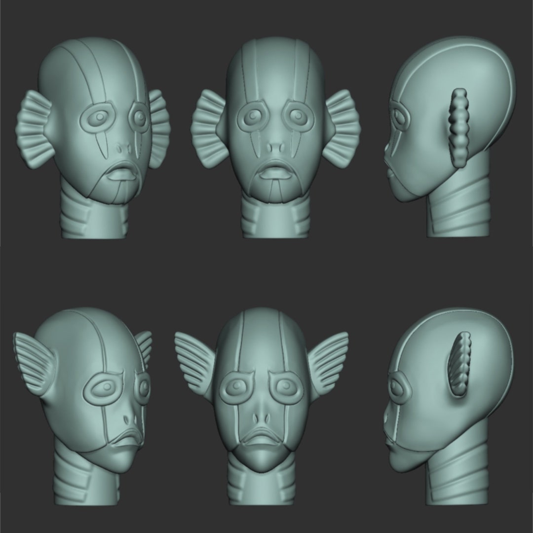 Fish People Head (the Underwater Menace) - Etsy