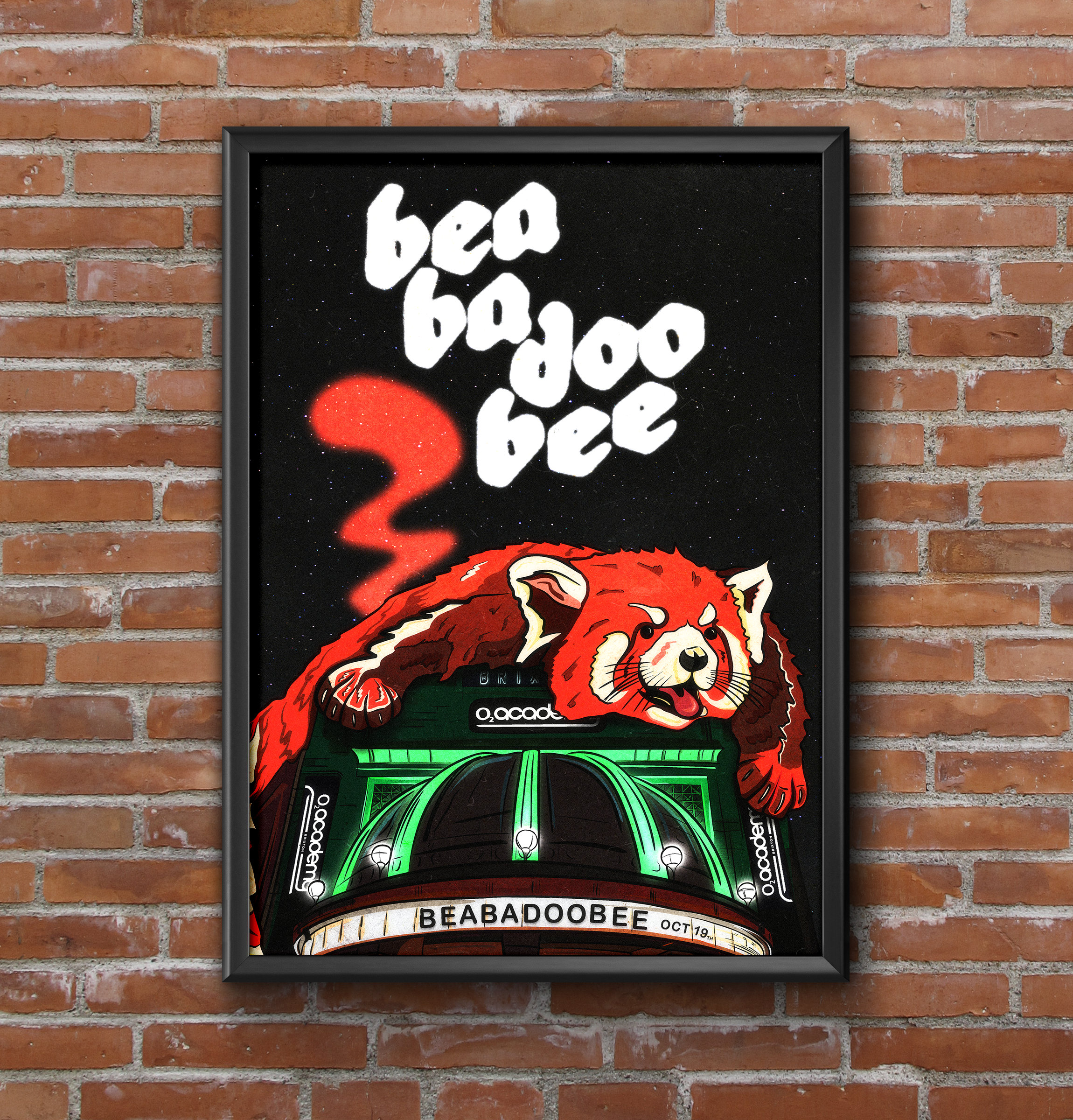 Beabadoobee Brixton Academy Red Panda Poster sold by Ed White | SKU ...