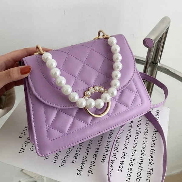Purple Handbag - Etsy