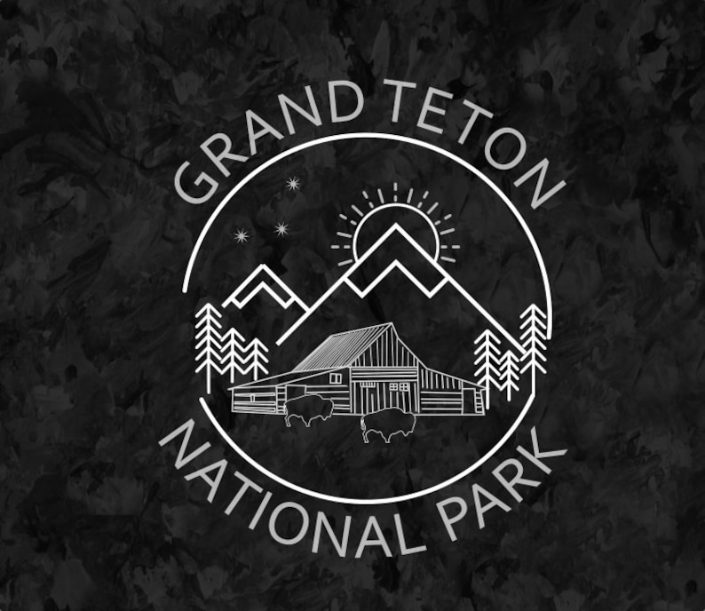 Grand Teton National Park SVG, PNG, DXF Files (digital Download) - Etsy