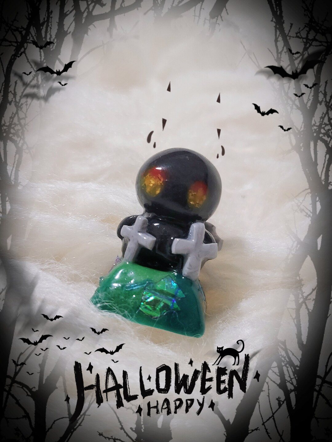 Clay Shadow Ghost Artisan Keycap Cute Hand-made Keycap - Etsy