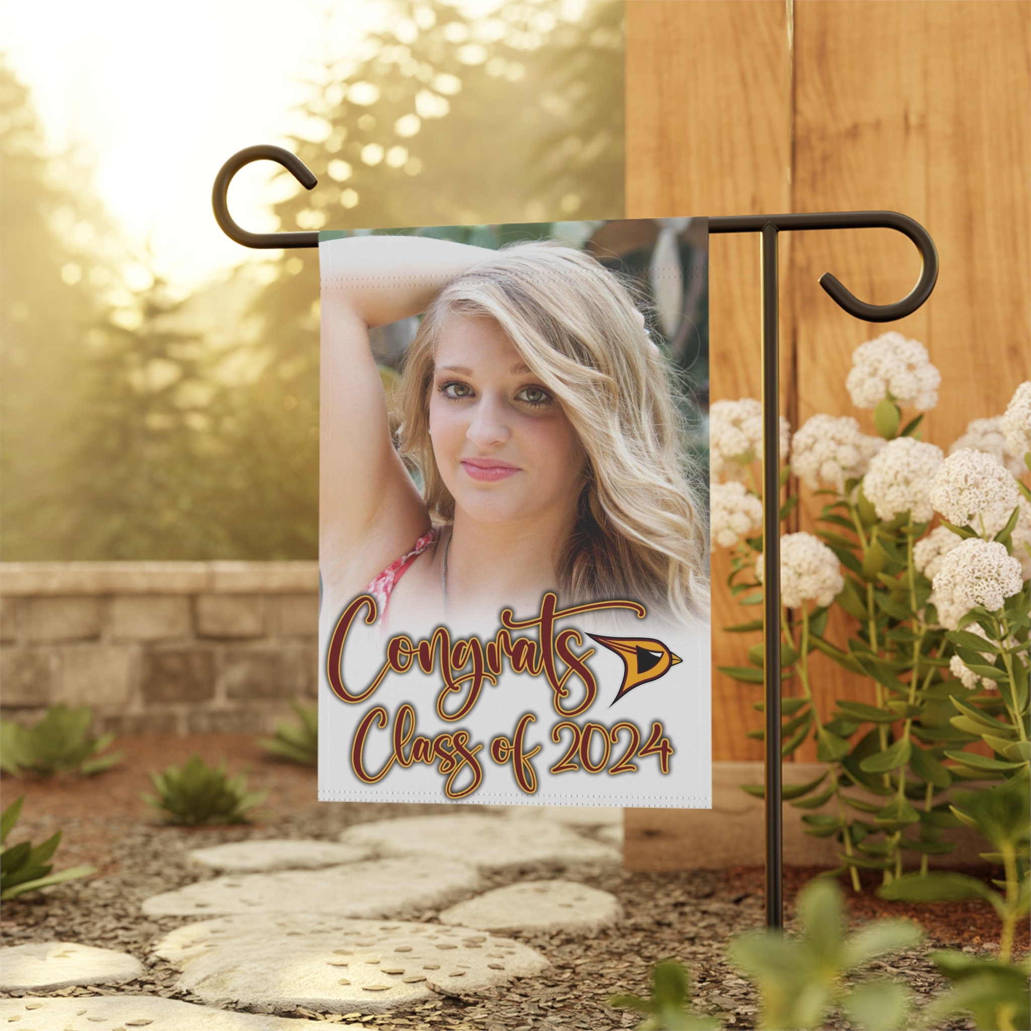 Custom Graduation Senior Flag, Graduate Photo Yard Sign, College Grad ...