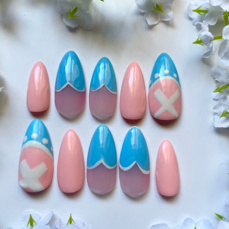 Chopper Press on Nails One Piece Anime - Etsy