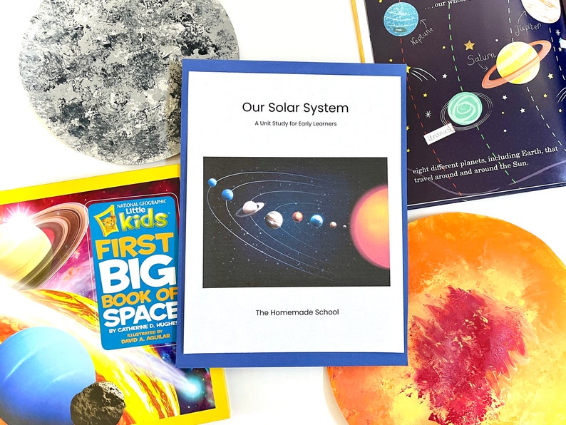 Solar System Unit Study, Space Unit Study, Planets, Sun, Moon, Homeschool, Learning Material ...