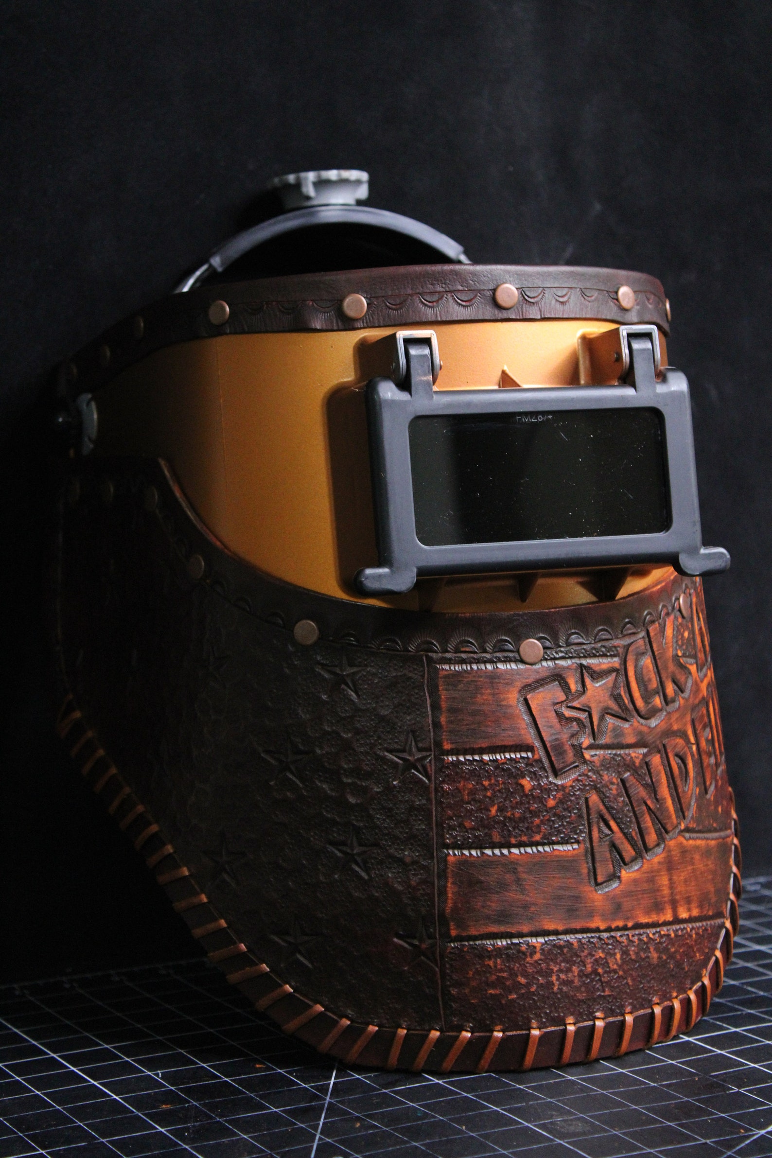 Fibermetal Welding Hood Sugarscoop , Leather Welding Hood , Welding ...
