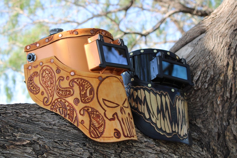 Welding Mask, Weldingmask , #customleathermask ,weldinghood ,sugarscoop ...