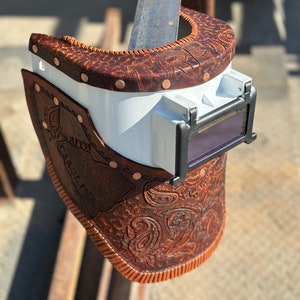 Fibermetal Welding Hood Sugarscoop , Leather Welding Hood , Welding ...