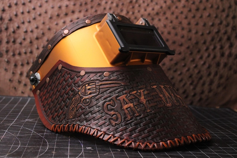Welding Mask, Weldingmask , #customleathermask ,weldinghood ,sugarscoop ...