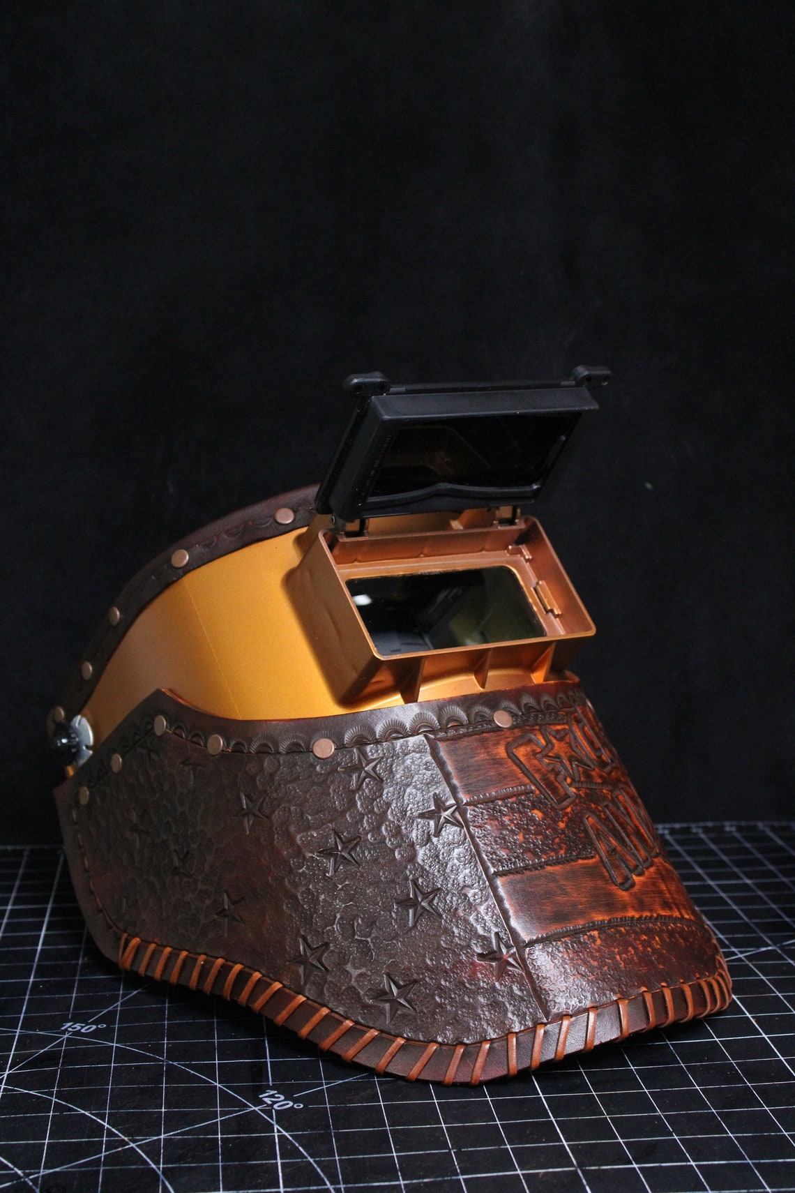 Fibermetal Welding Hood Sugarscoop , Leather Welding Hood , Welding ...
