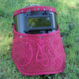 Welding Mask, Weldingmask , #customleathermask ,weldinghood ,sugarscoop ...