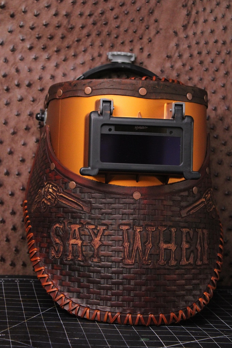 Welding Mask, Weldingmask , #customleathermask ,weldinghood ,sugarscoop ...