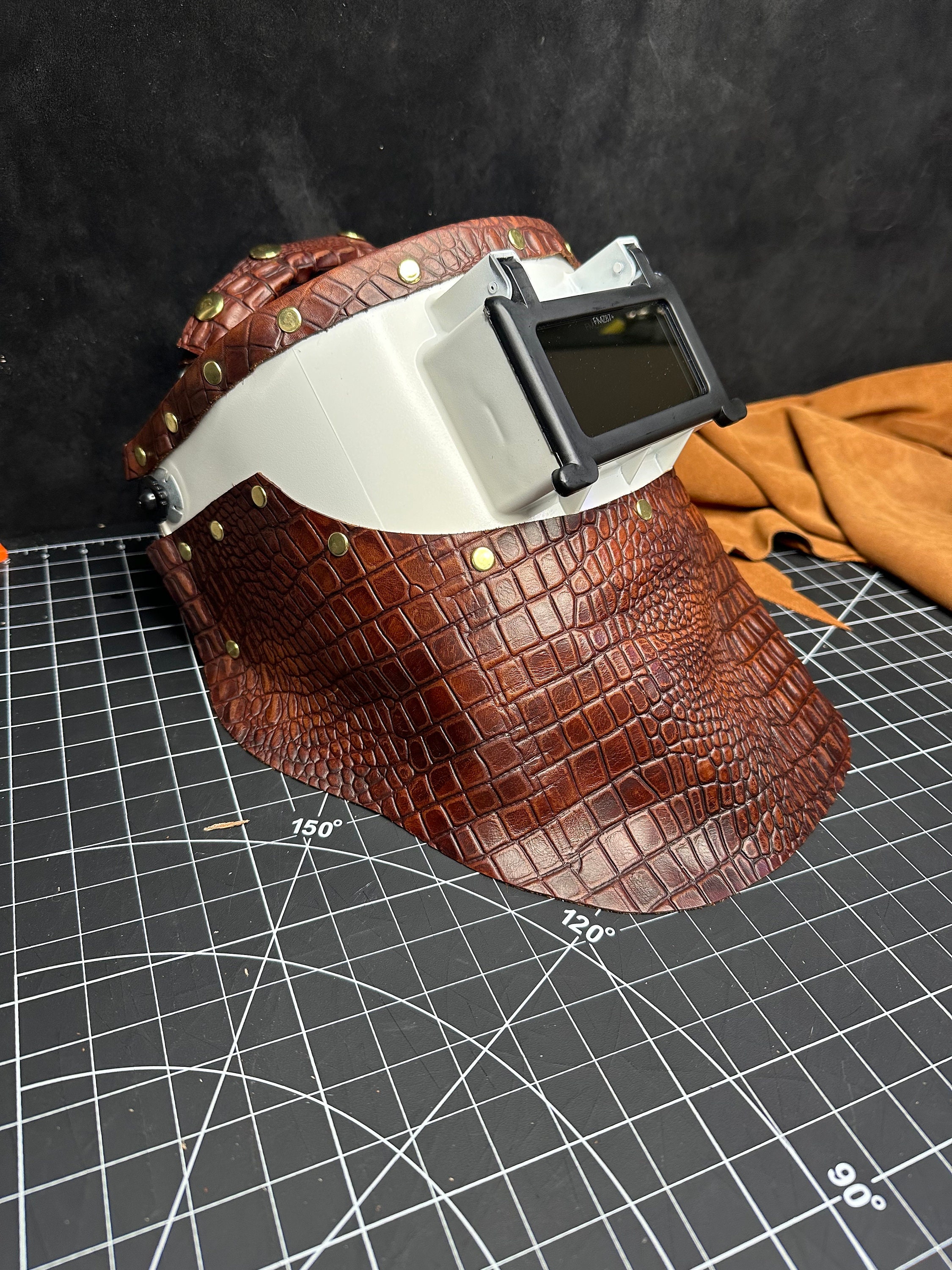 Welding Mask #weldingmask #leatherweldingmask #customleathermask # ...