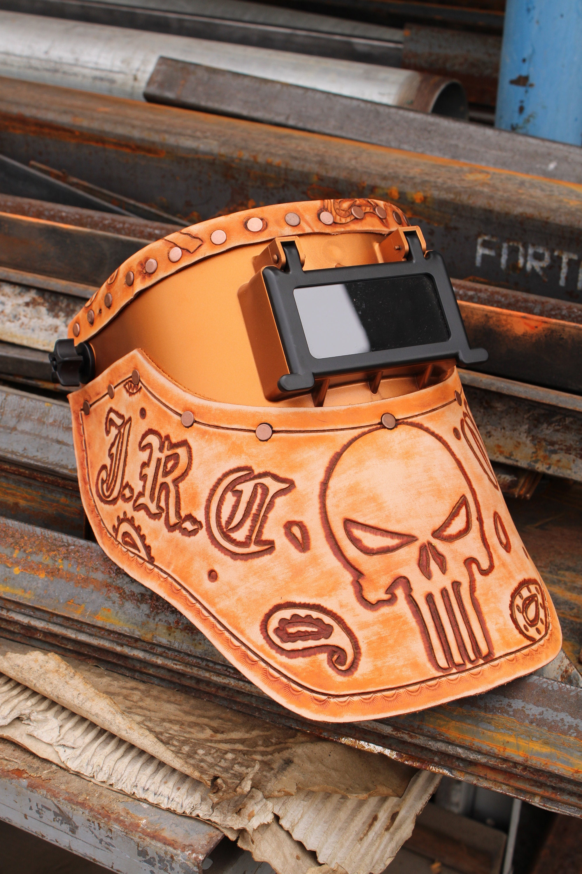 Welding Mask, Weldingmask , #customleathermask ,weldinghood ,sugarscoop ...