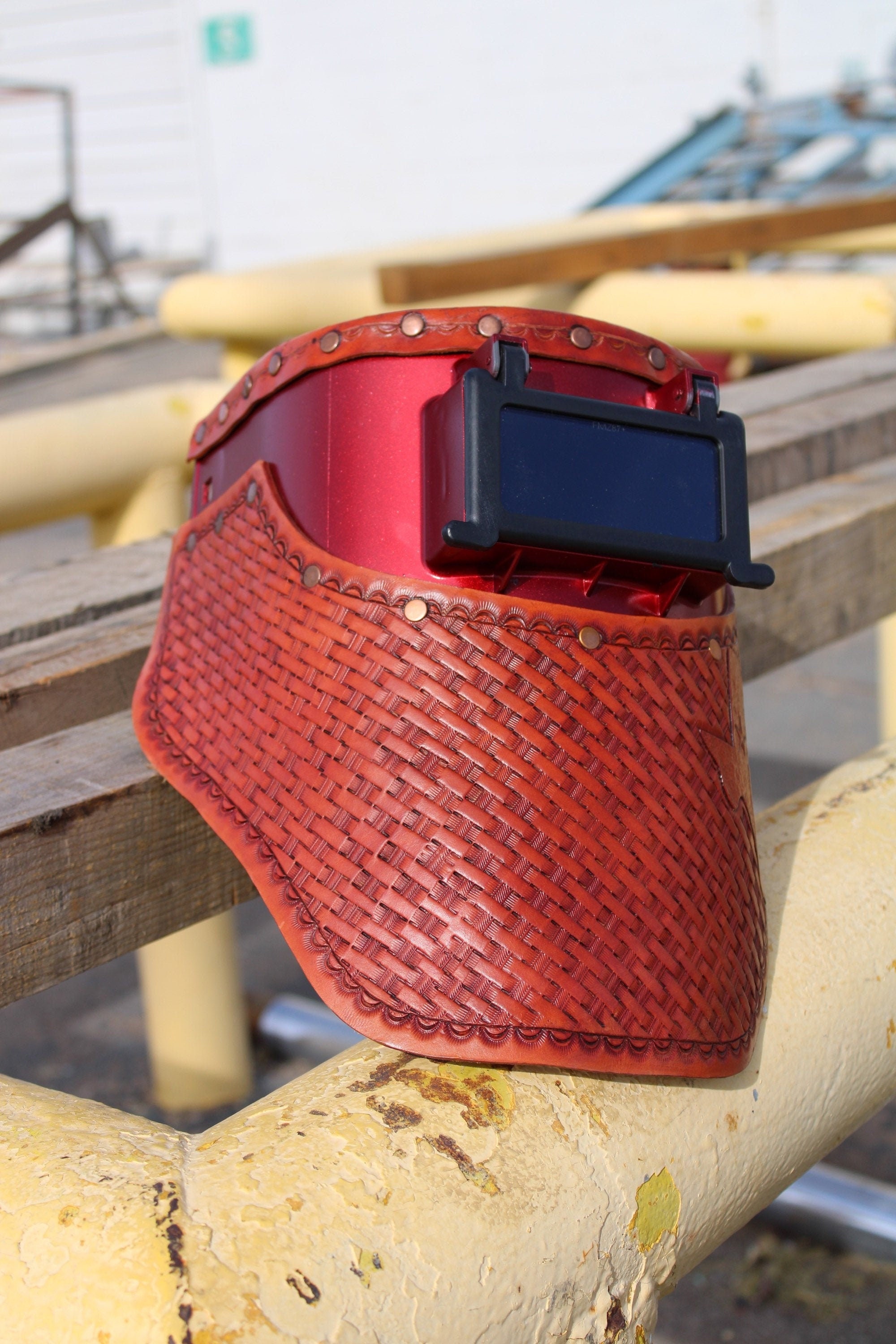 Welding Mask, Weldingmask , #customleathermask ,weldinghood ,sugarscoop ...