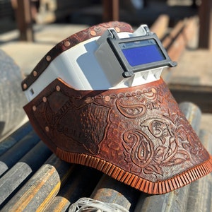 Fibermetal Welding Hood Sugarscoop , Leather Welding Hood , Welding ...