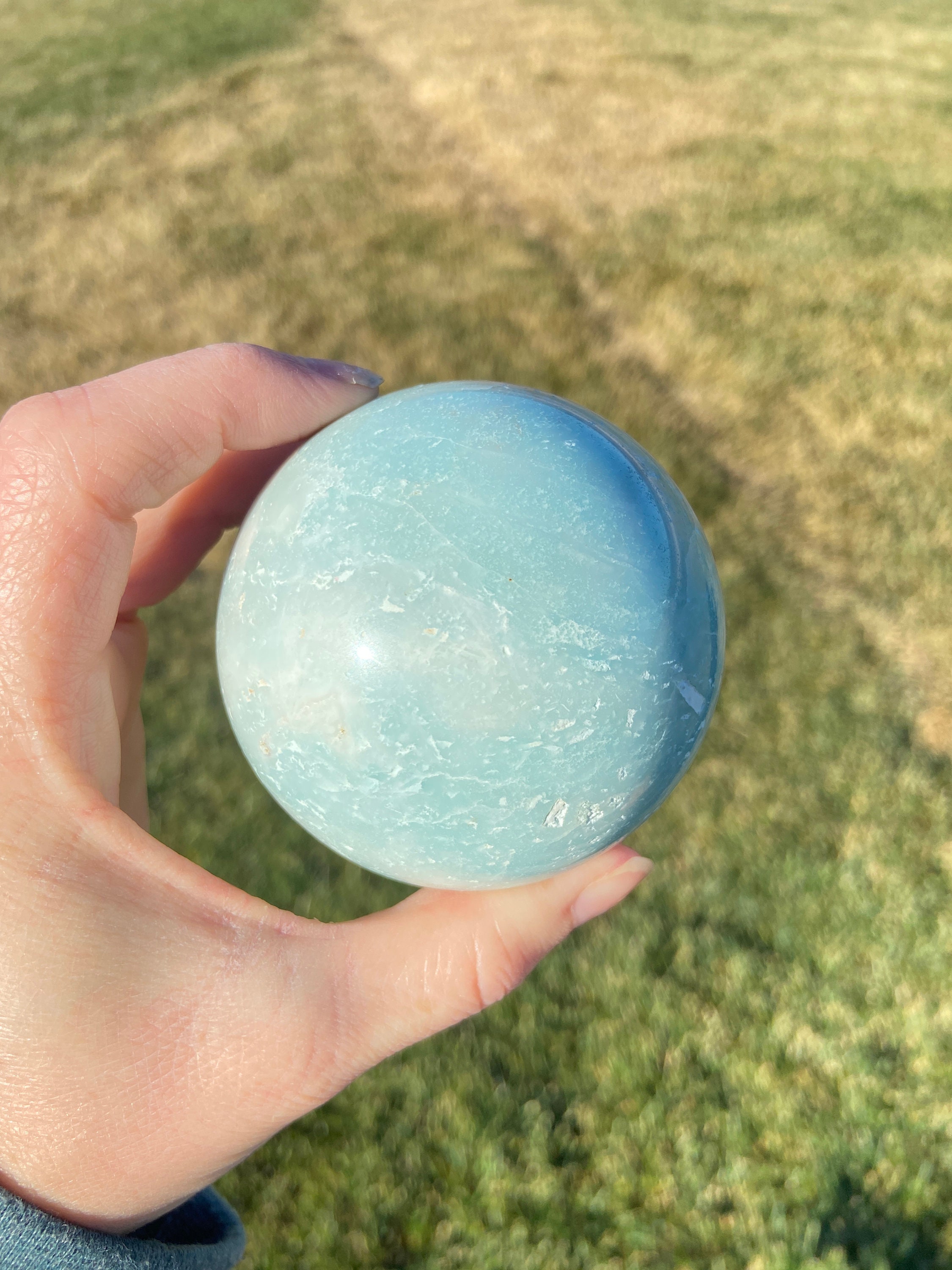 Sky Blue Quartz Spheres - Etsy