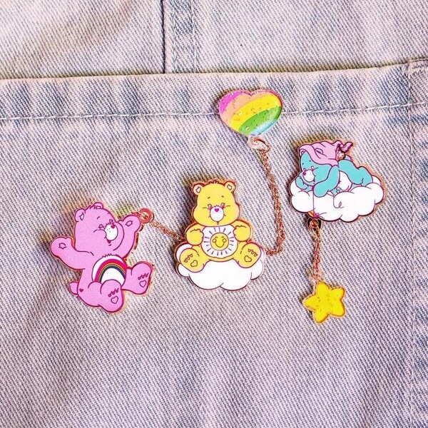 Care Bear Enamel Pins - Etsy