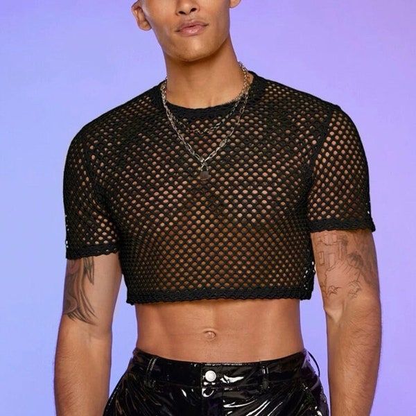 Sheer Crop Top - Etsy