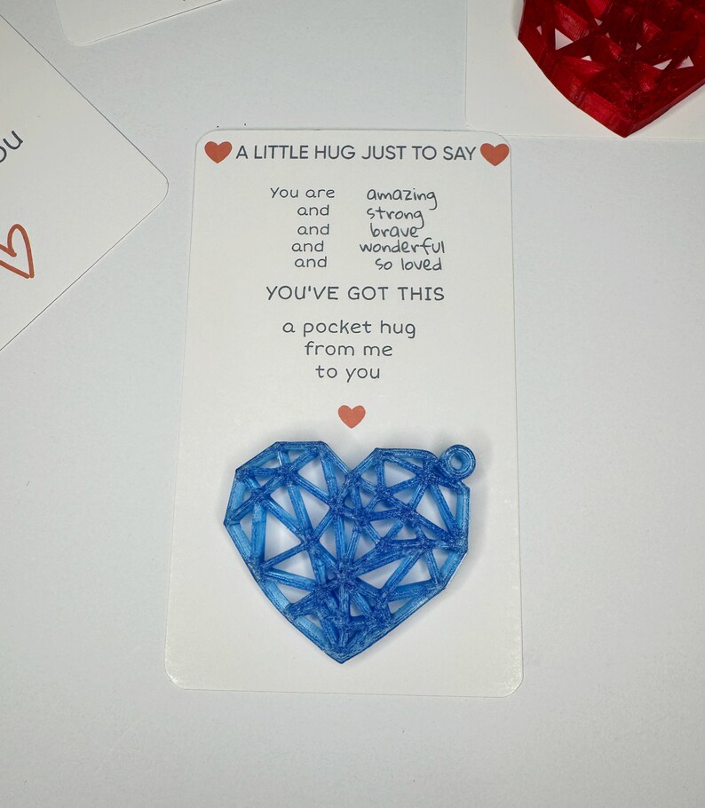 3D Printed Pocket Hug Cute Thank You Gift Ideas Pocket Hug Gift ...