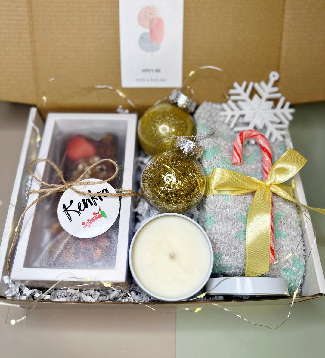 Christmas Hygge Gift Box Pamper Gift Box for Her Socks - Etsy