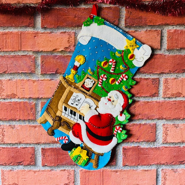 Santa Stocking - Etsy
