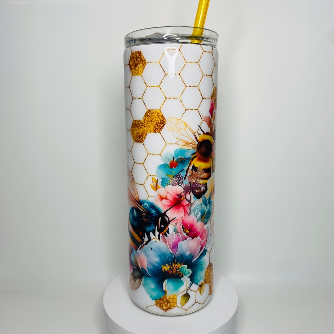 Honeycomb Bumble Bee Tumbler 20oz - Etsy