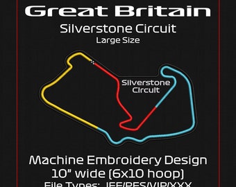 Machine Embroidery Design Monaco Race Track Patch 10 - Etsy