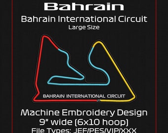 Machine Embroidery Design Monaco Race Track Patch 10 - Etsy