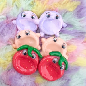 WORRY STONE - Handmade Kawaii Stones for Anxiety - Polymer Clay Worry ...