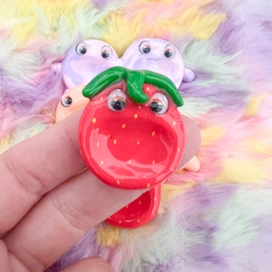 WORRY STONE - Handmade Kawaii Stones for Anxiety - Polymer Clay Worry Stone - Anxiety Reliever ...